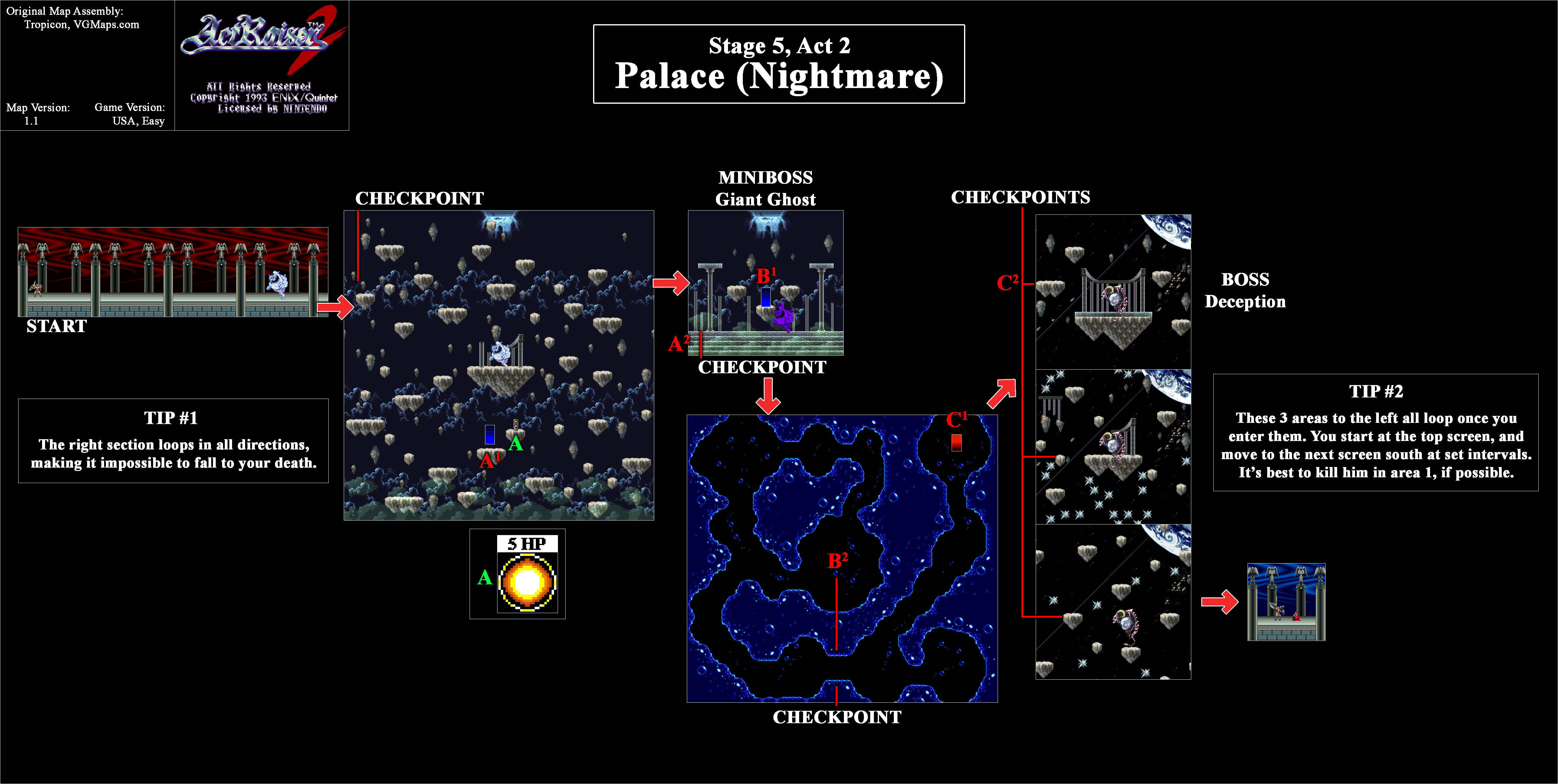 ActRaiser 2 Stage 5 Act 2: Palace (Nightmare)