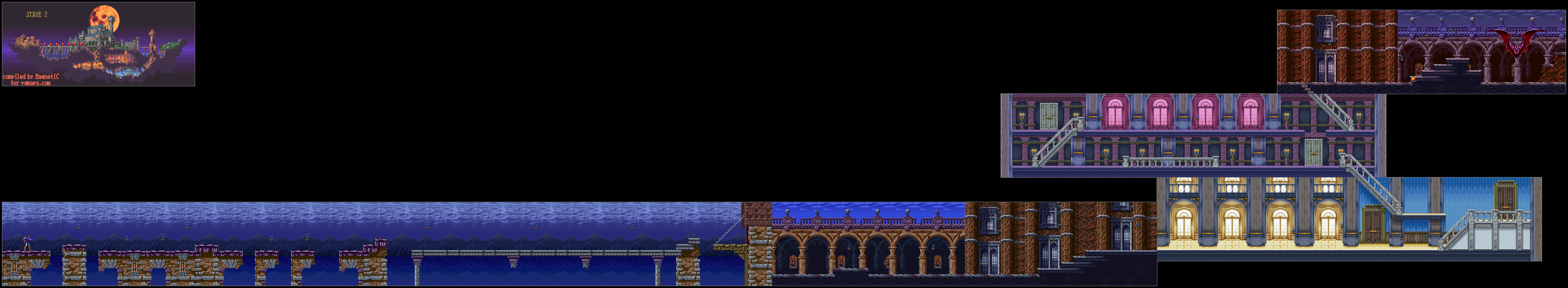 Castlevania: Dracula X Maps