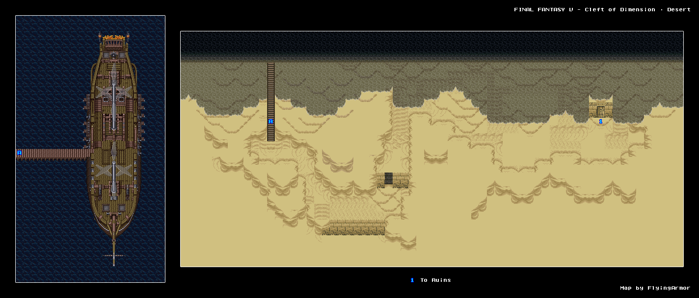 Final Fantasy V Cleft Of Dimension Desert