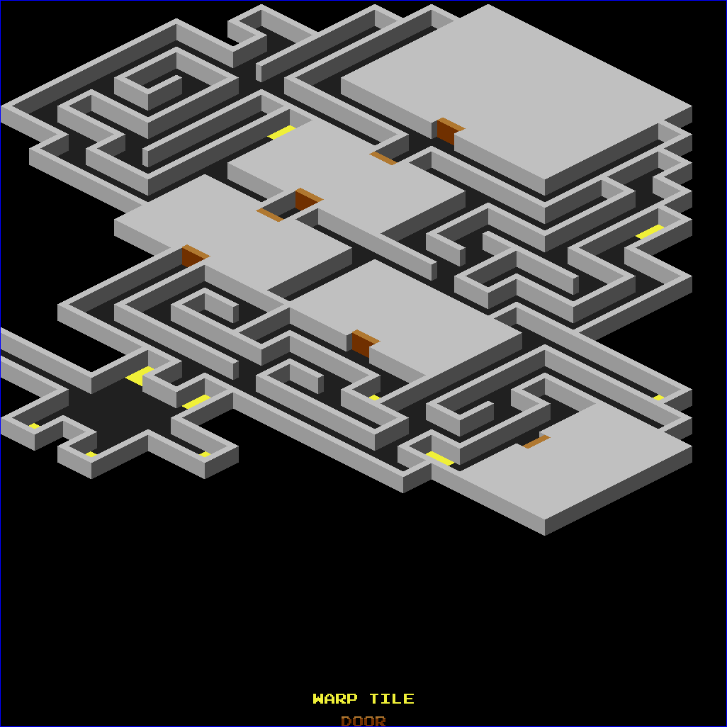 Record Of Lodoss War Underground Maze (In-Game Map)