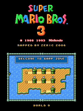 Super Mario All-Stars Super Mario Bros. 3 World 9-Warp Zone