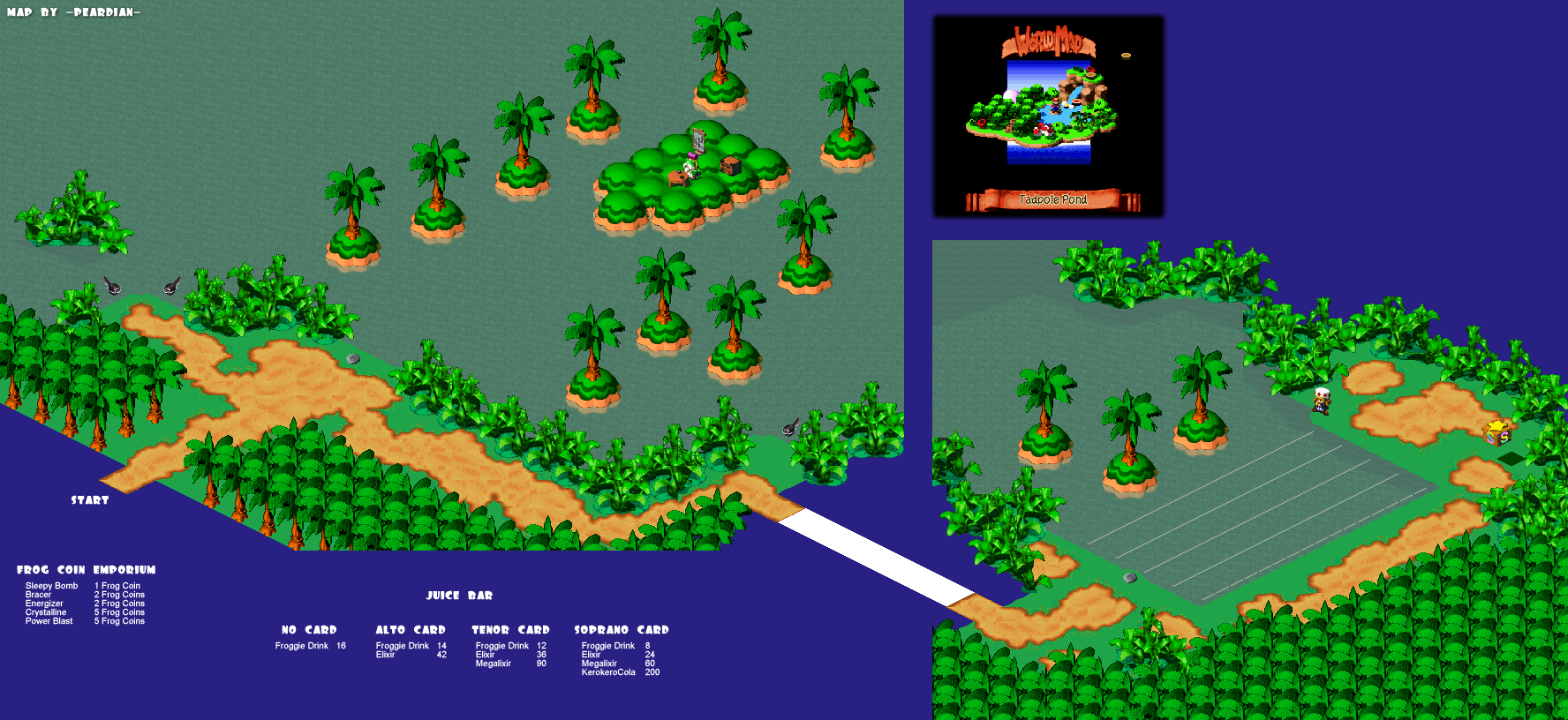 Super Mario RPG: Legend Of The Seven Stars Pond To Pipes Tadpole Pond