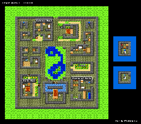 Dragon Quest I & II Maps