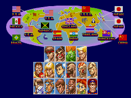 Super Street Fighter II: The New Challengers Maps