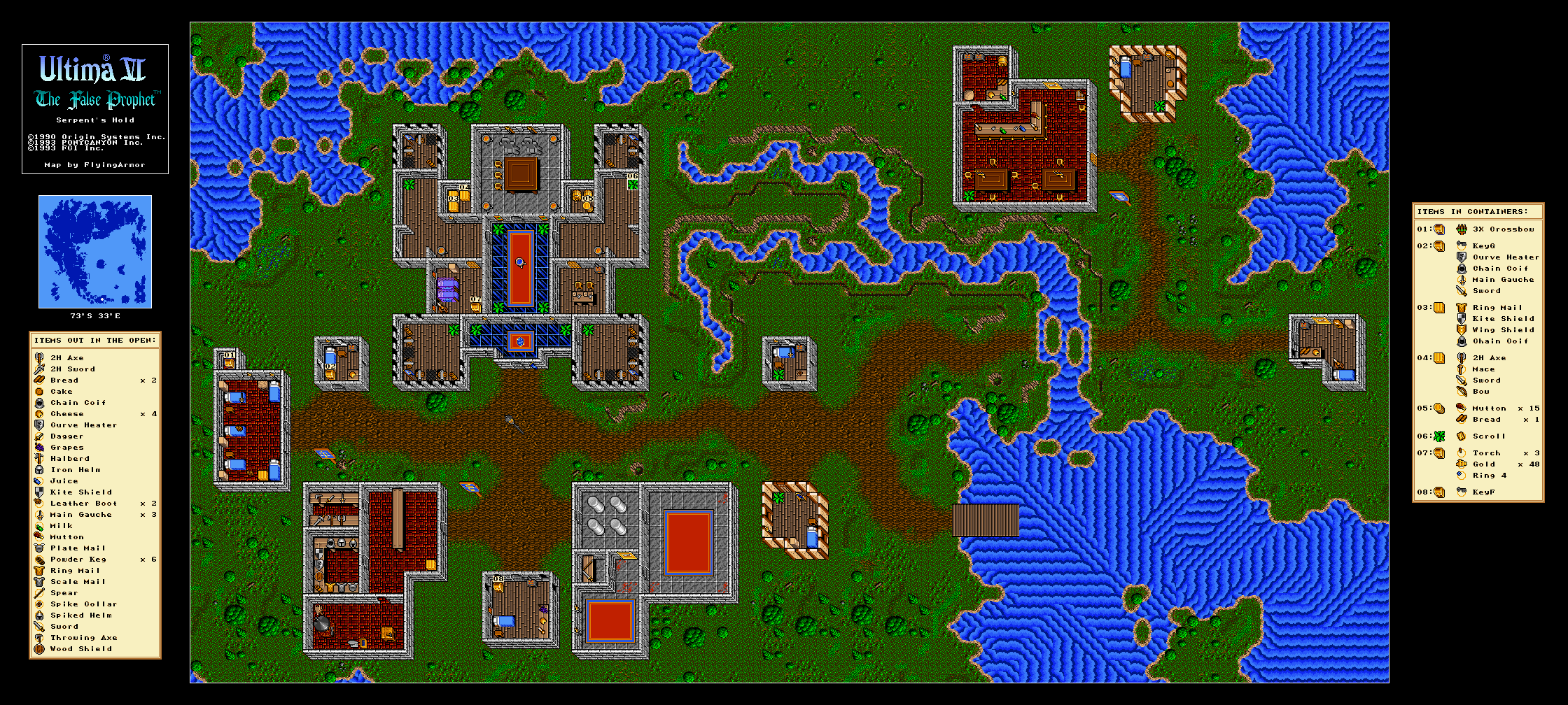 Ultima VI: The False Prophet Britannia Serpent's Hold