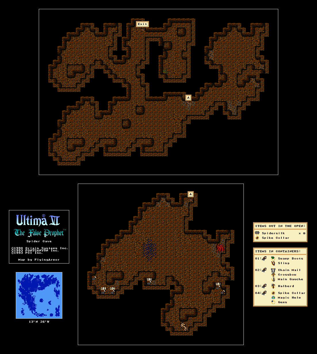 Ultima VI: The False Prophet Britannia Spider Cave